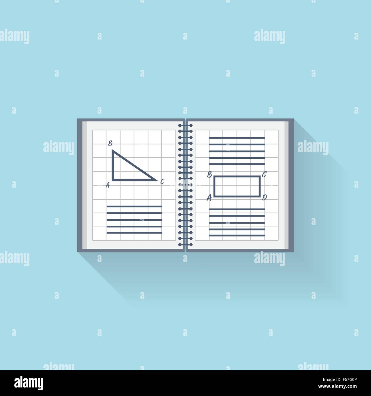 Flat book icon Stock Vector Image & Art - Alamy
