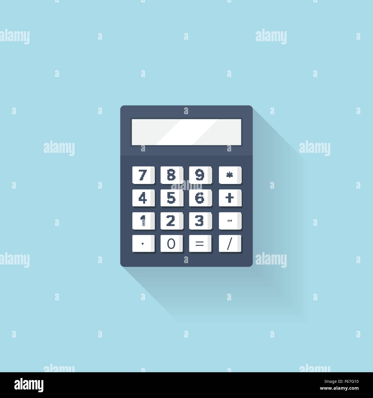 Standard calculator Stock Vector Images - Alamy