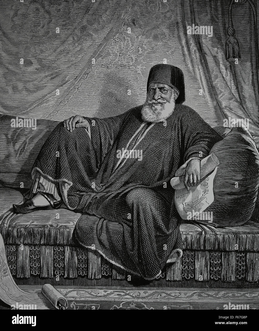 Muhammad Ali of Egypt (1769-1849). Ottoman Albanian commander in the ...