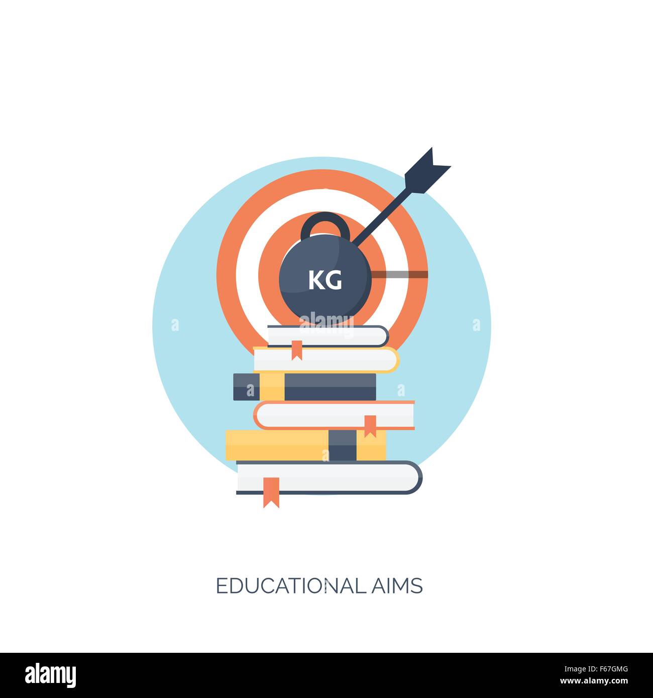 Flat vector illustration. Study ,learning concept background. Distance ...