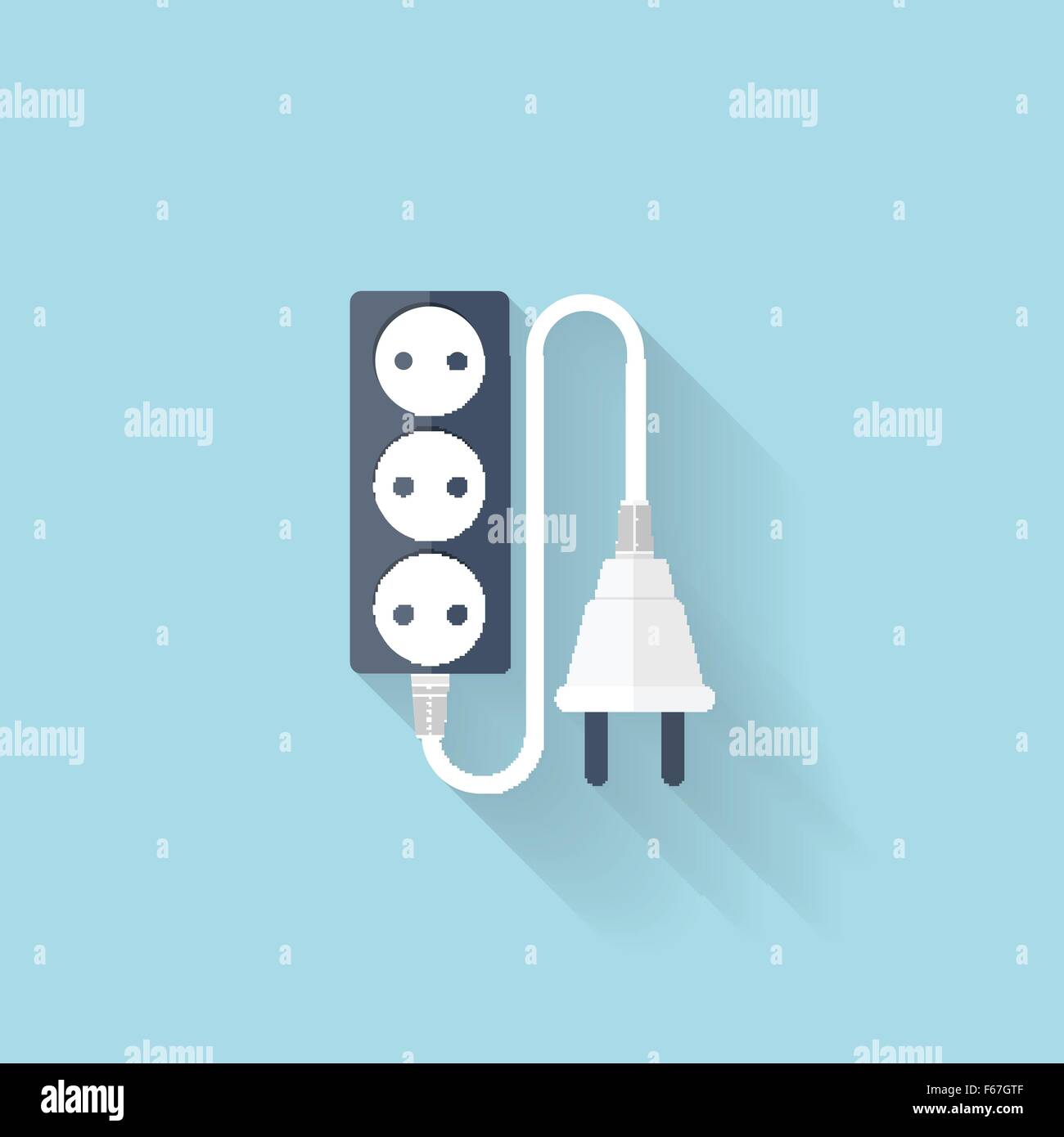 Switch on the power sticker Stock Vector Images - Alamy
