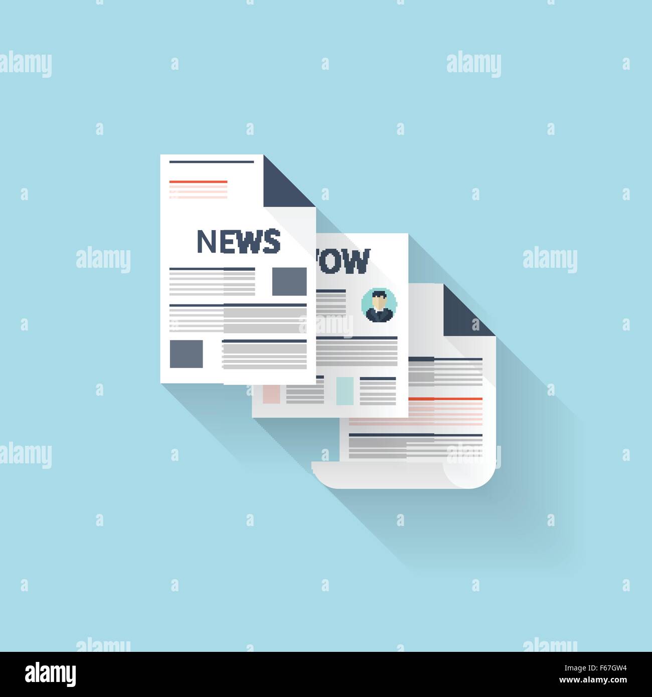 Front pages newspaper Stock Vector Images - Alamy