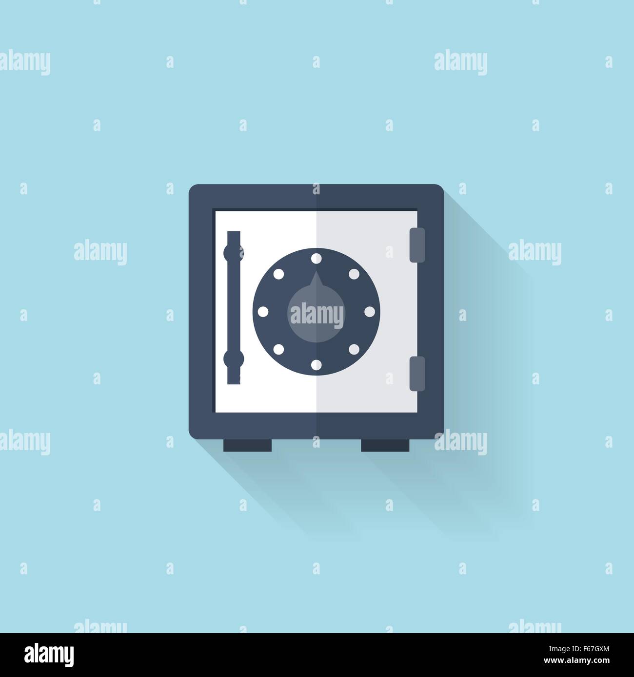 Bank vault safe isolated on white Stock Vector Images - Alamy