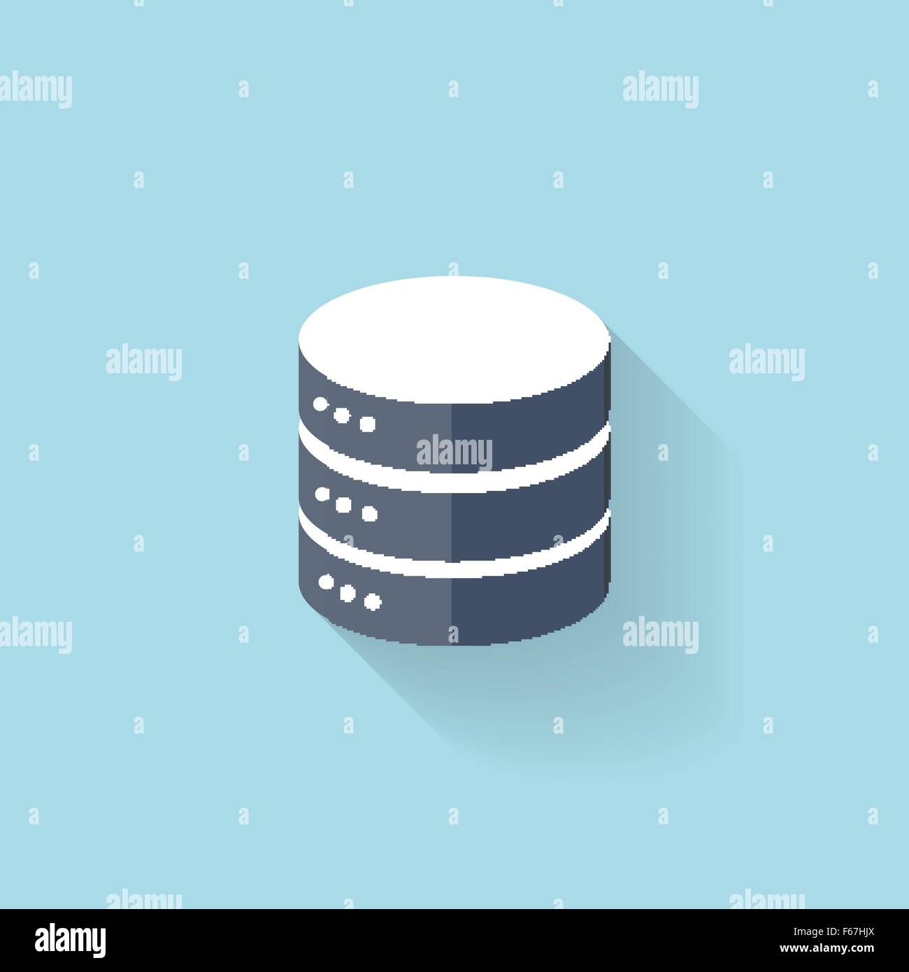 Flat data storage icon for web Stock Vector Image & Art - Alamy