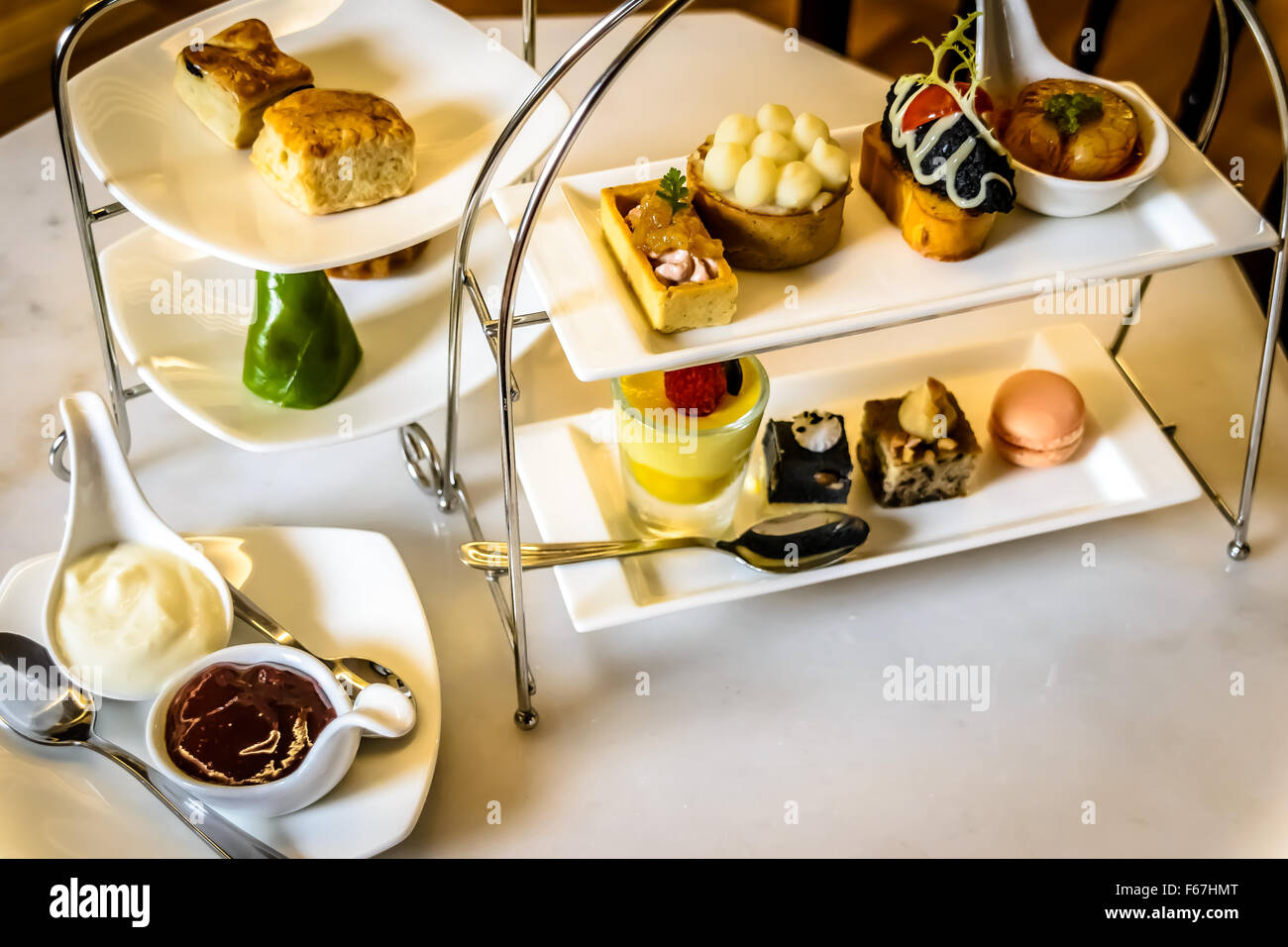 Afternoon Tea Set Stock Photo - Alamy