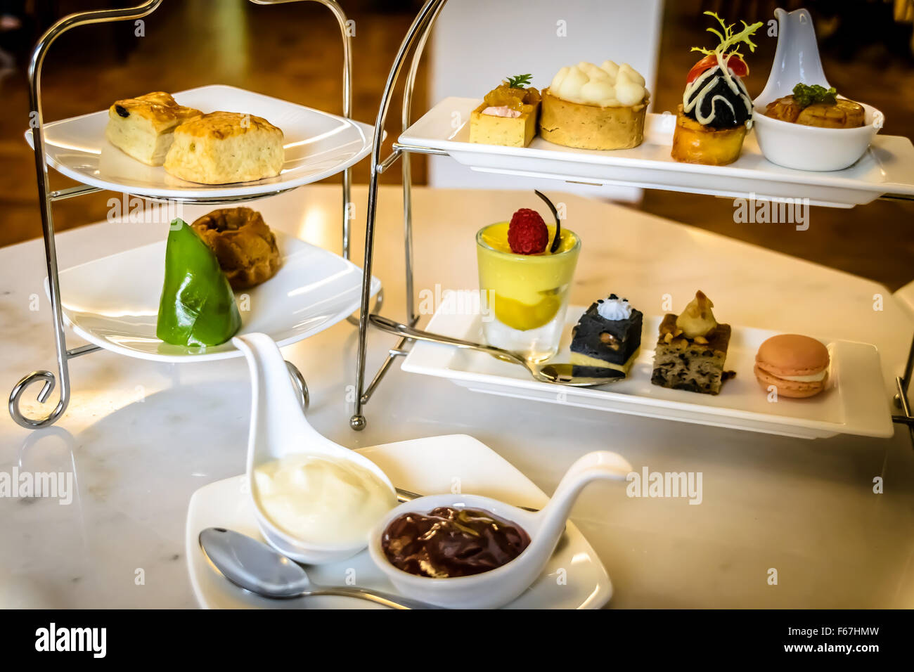 Afternoon Tea Set Stock Photo - Alamy