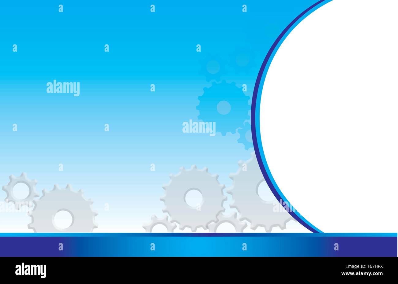 Blue Gears Postcard Background Stock Vector Image & Art - Alamy