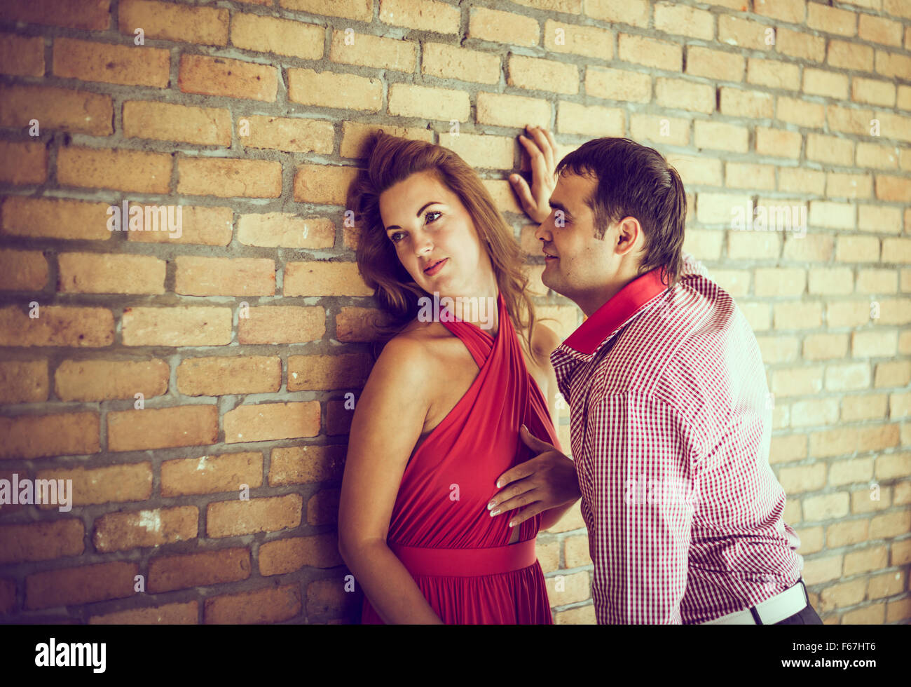 posing enamored couple Stock Photo - Alamy