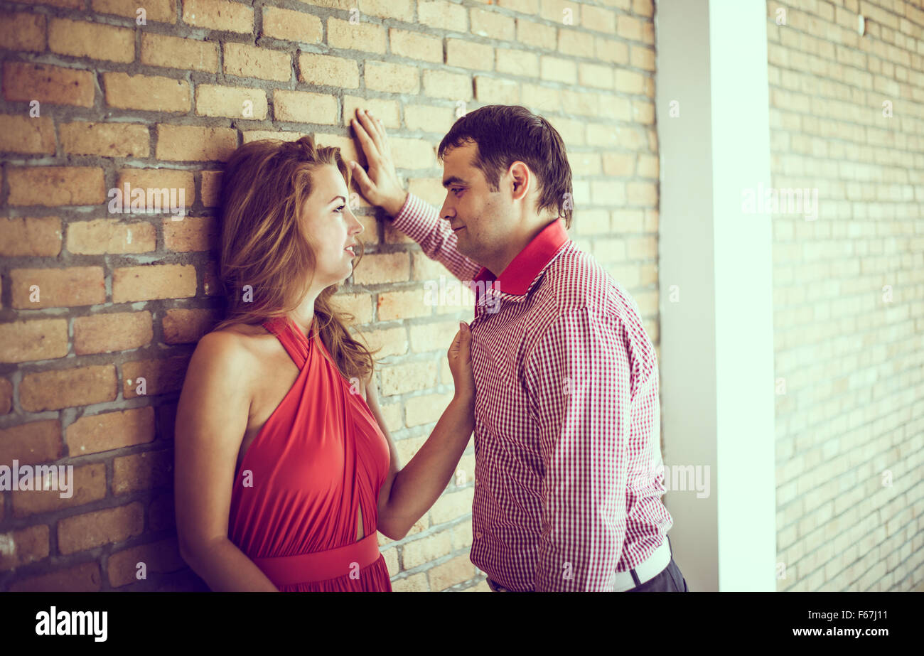posing enamored couple Stock Photo - Alamy