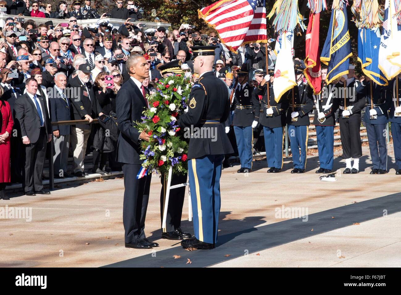 U.S. President Barack Obama with Major General Bradley Becker during a ...