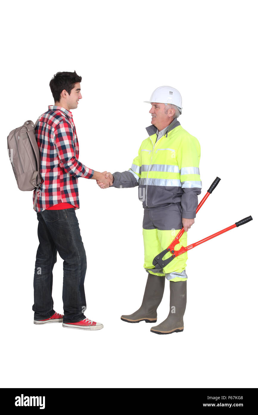 By the hands employed Cut Out Stock Images & Pictures - Alamy