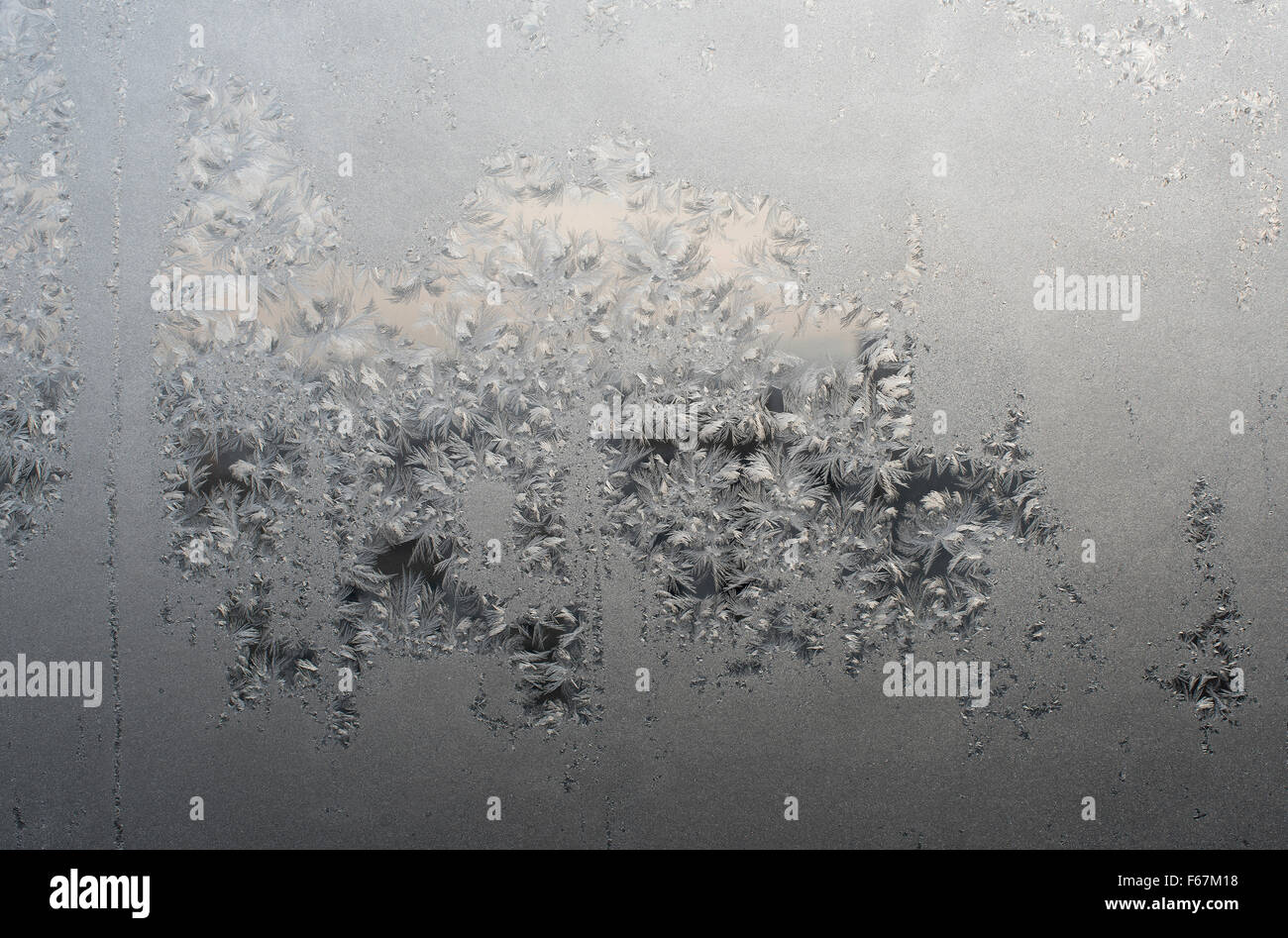 hoarfrost on the window Stock Photo - Alamy