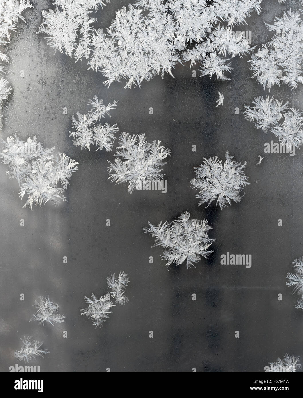 hoarfrost on the window Stock Photo - Alamy