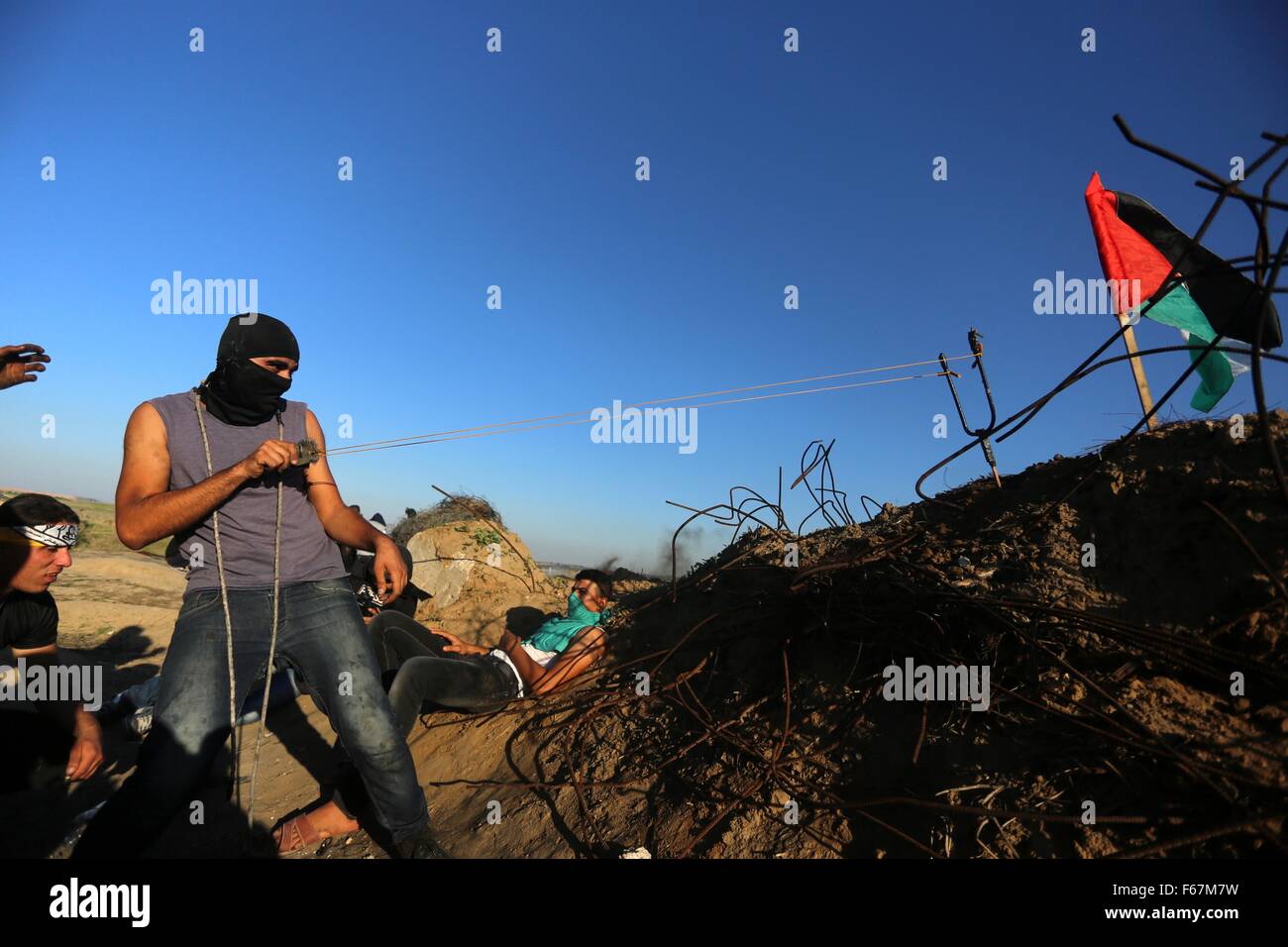 Bureij, Gaza Strip, Palestinian Territory. 13th Nov, 2015. A ...
