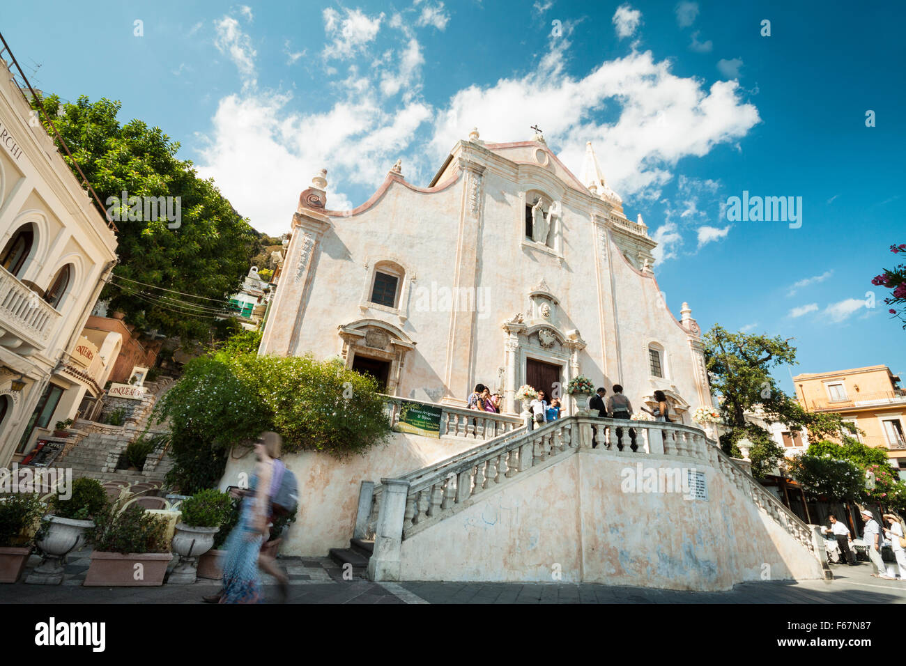Taormina, Italy - Church San Giuseppe Stock Photo - Alamy