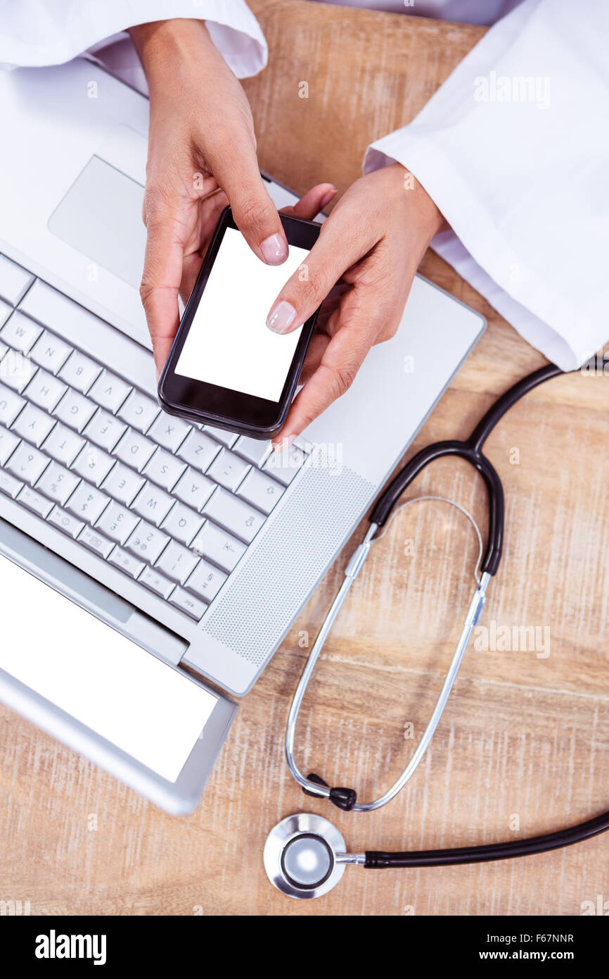 Doctor smartphone close up hi-res stock photography and images - Alamy