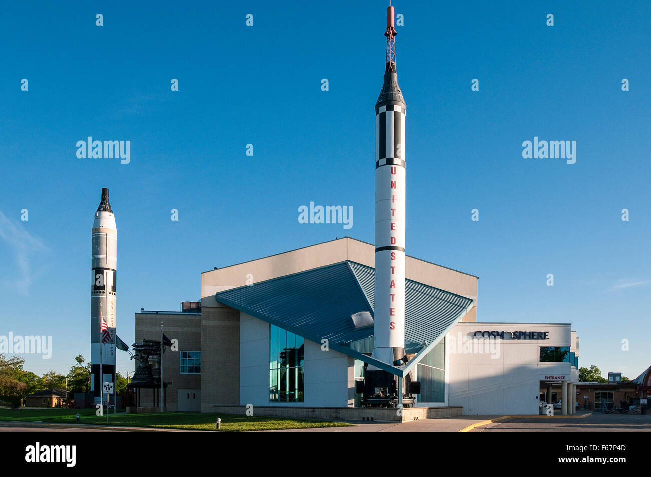 Outside, Kansas Cosmosphere and Space Center, Hutchinson, Kansas Stock ...