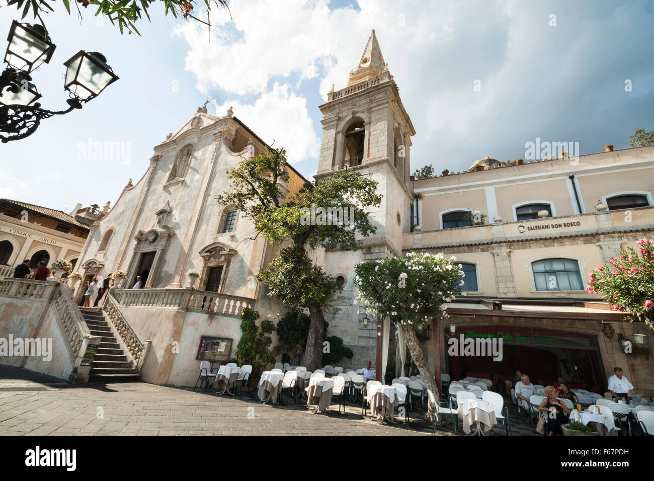 Taormina, Italy - Church San Giuseppe Stock Photo - Alamy
