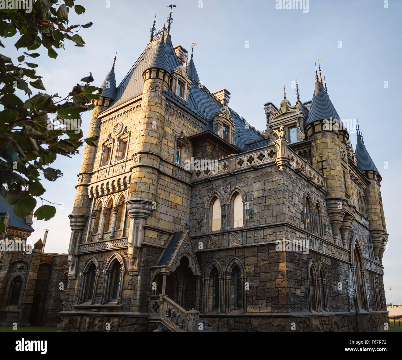 Old medieval castle against of the sky background Stock Photo - Alamy