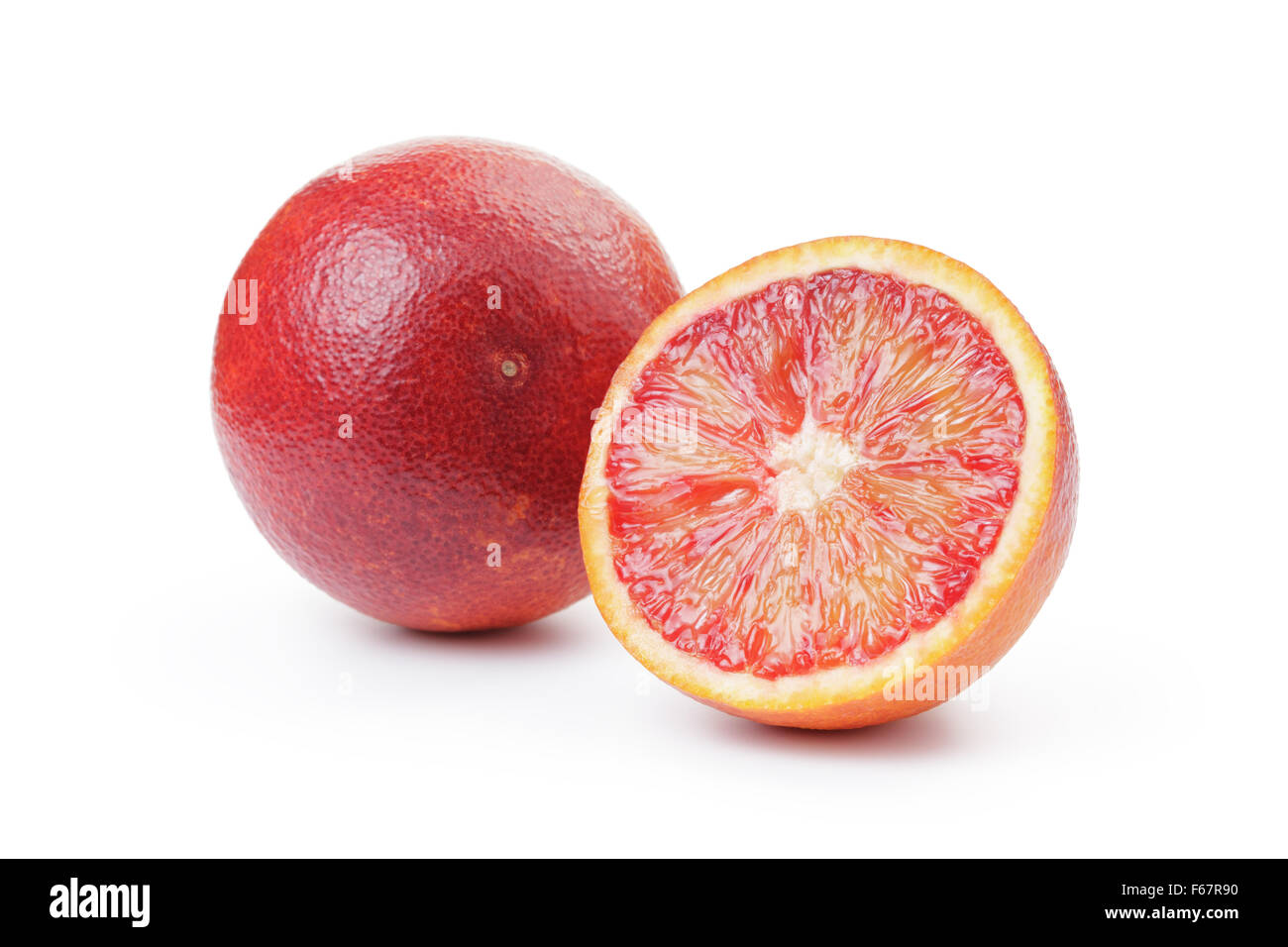 Blood orange oranges Cut Out Stock Images & Pictures - Alamy