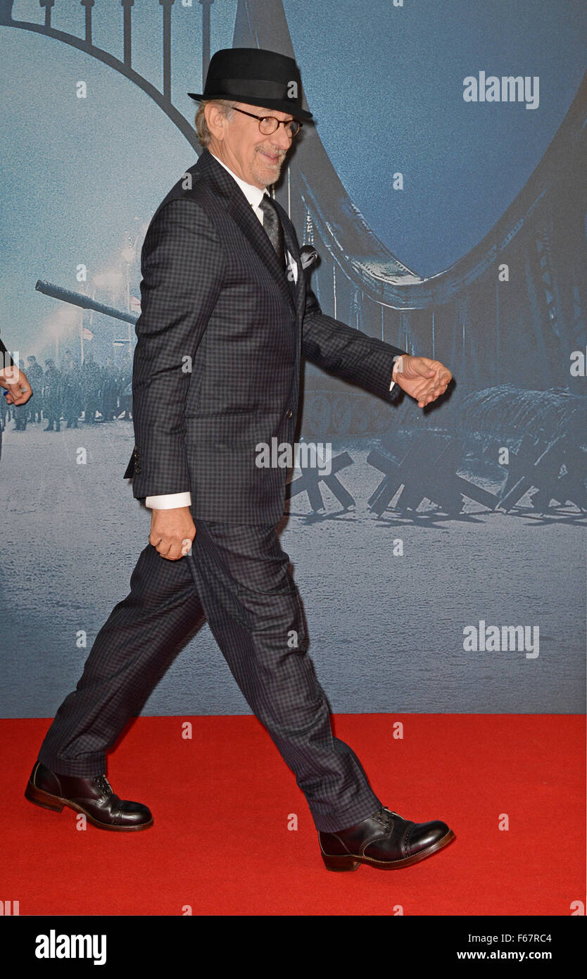 Berlin, Germany. 13th Nov, 2015. US director Steven Spielberg arrives ...