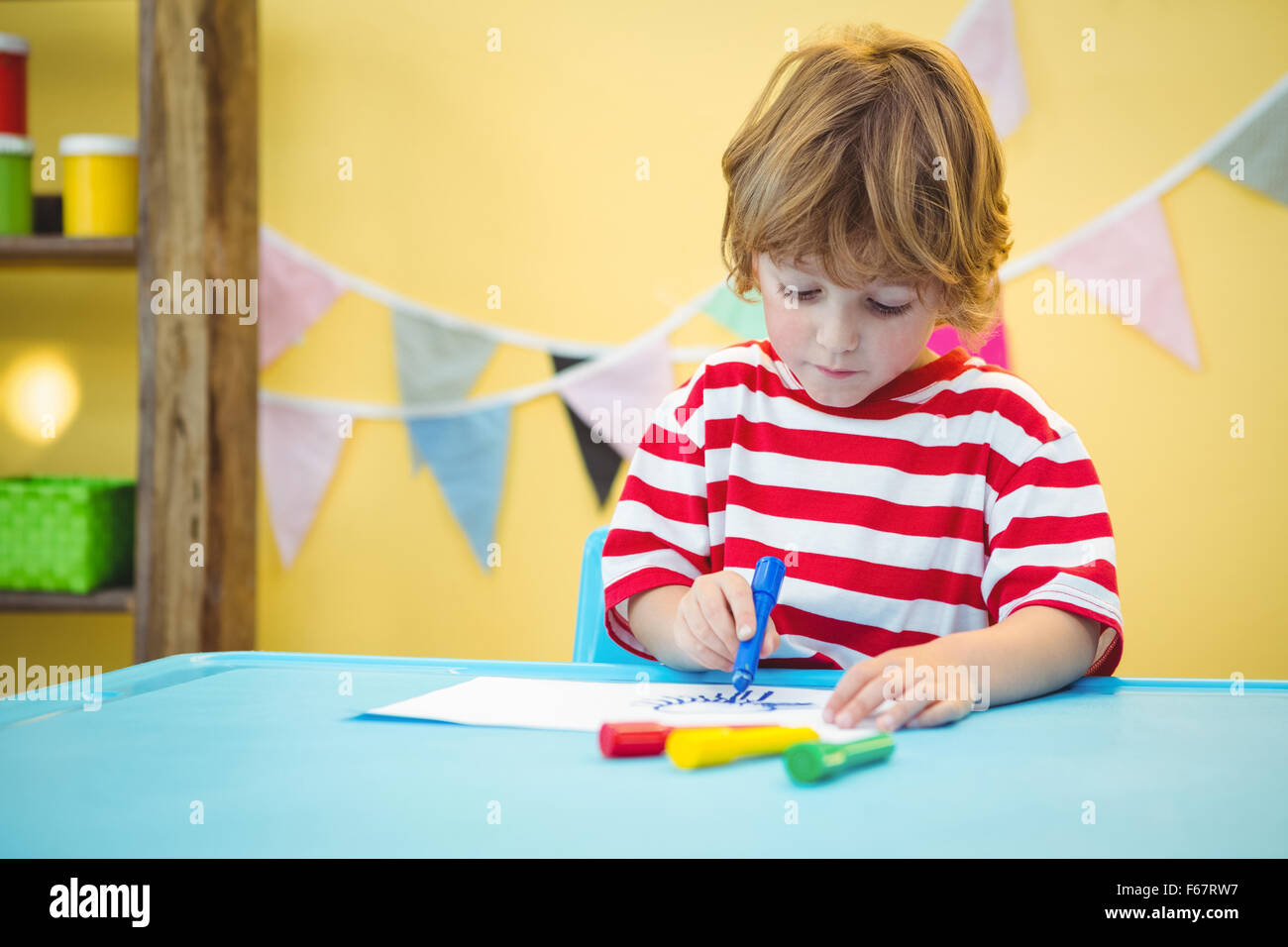 Boy colouring hi-res stock photography and images - Alamy