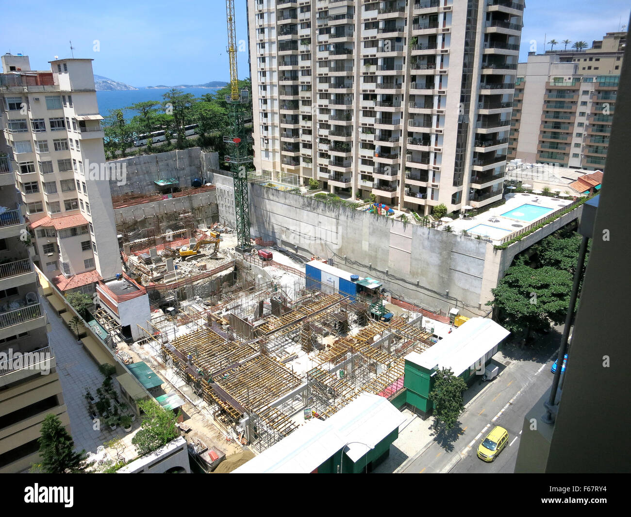 building in construction Copacabana Rio de Janeiro Brazil Stock Photo ...