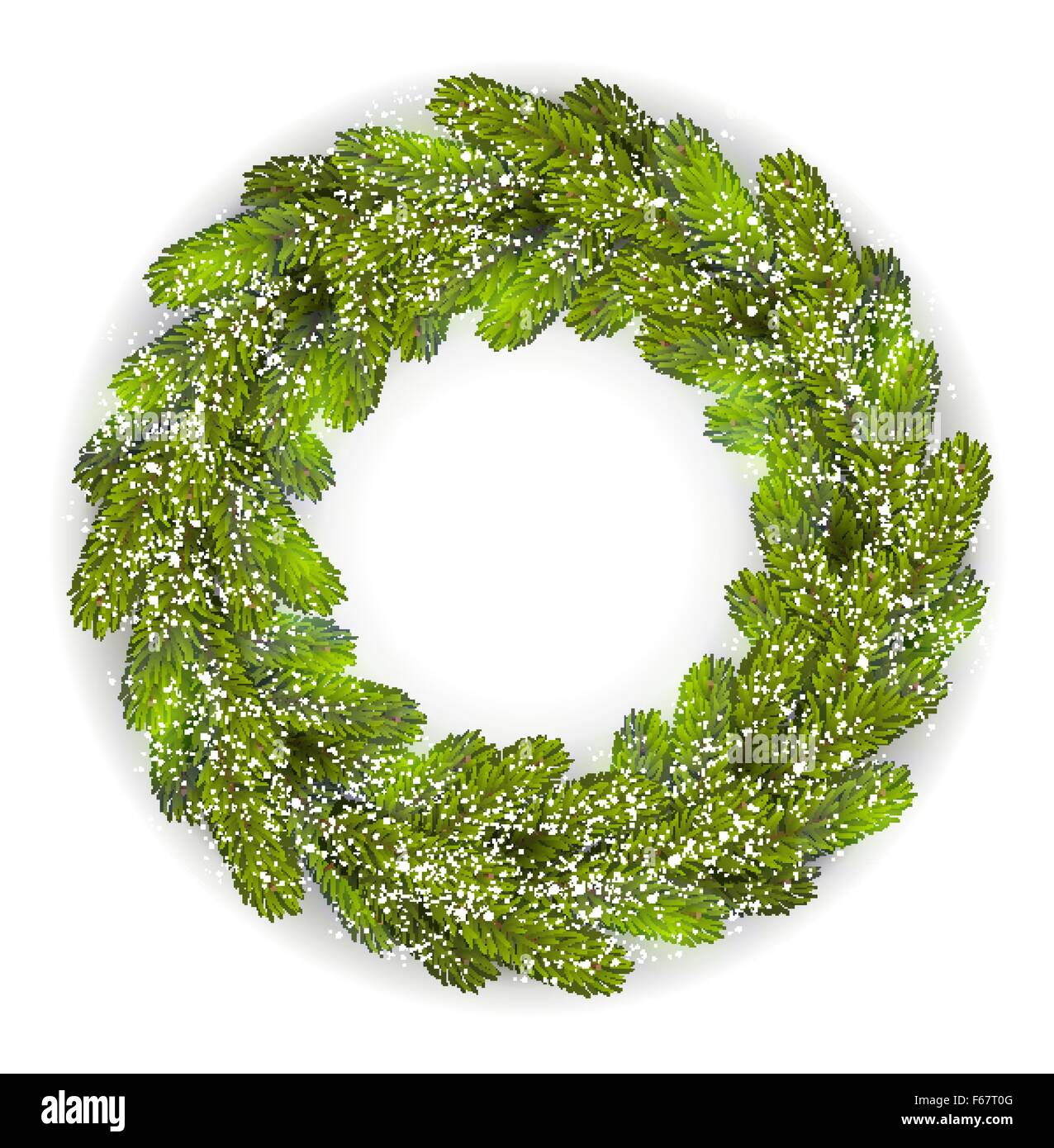 Detailed Christmas Wreath Stock Vector Image & Art - Alamy