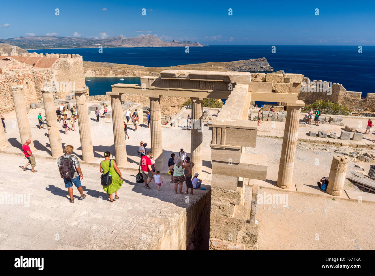 Fortress lindos hi-res stock photography and images - Alamy