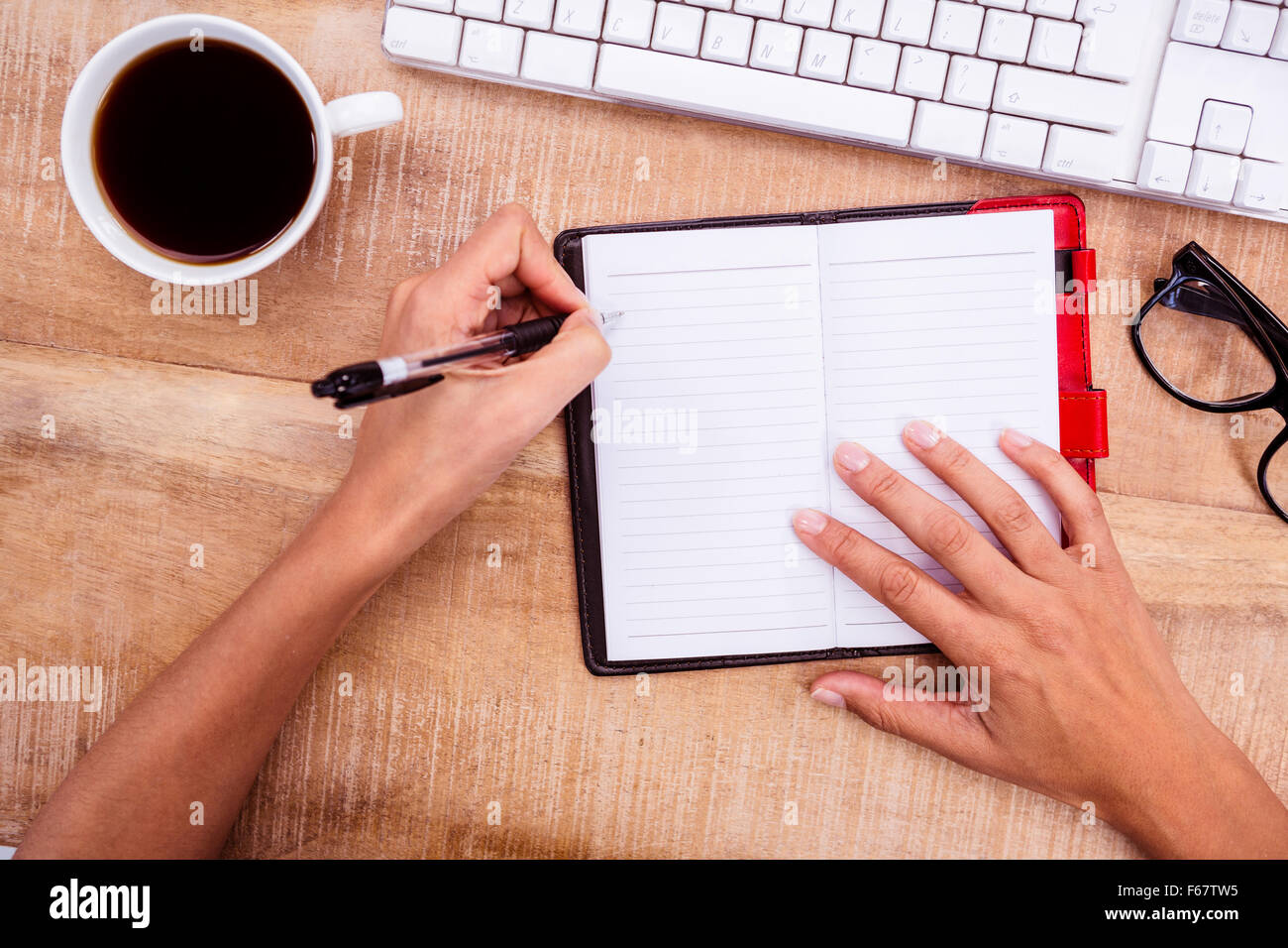 Black hand writing desk hi-res stock photography and images - Alamy