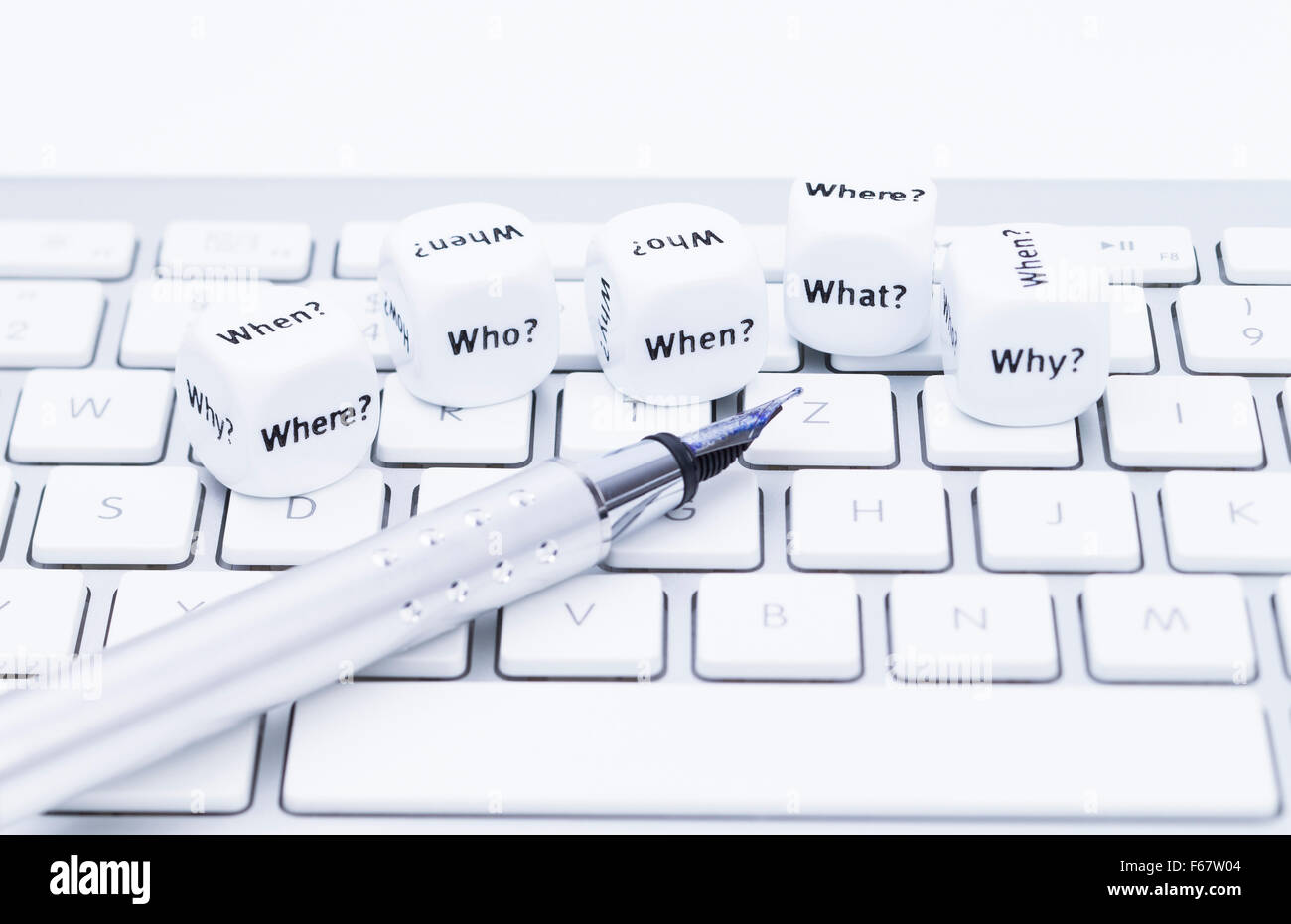 Pencil on computer keyboard hi-res stock photography and images - Alamy