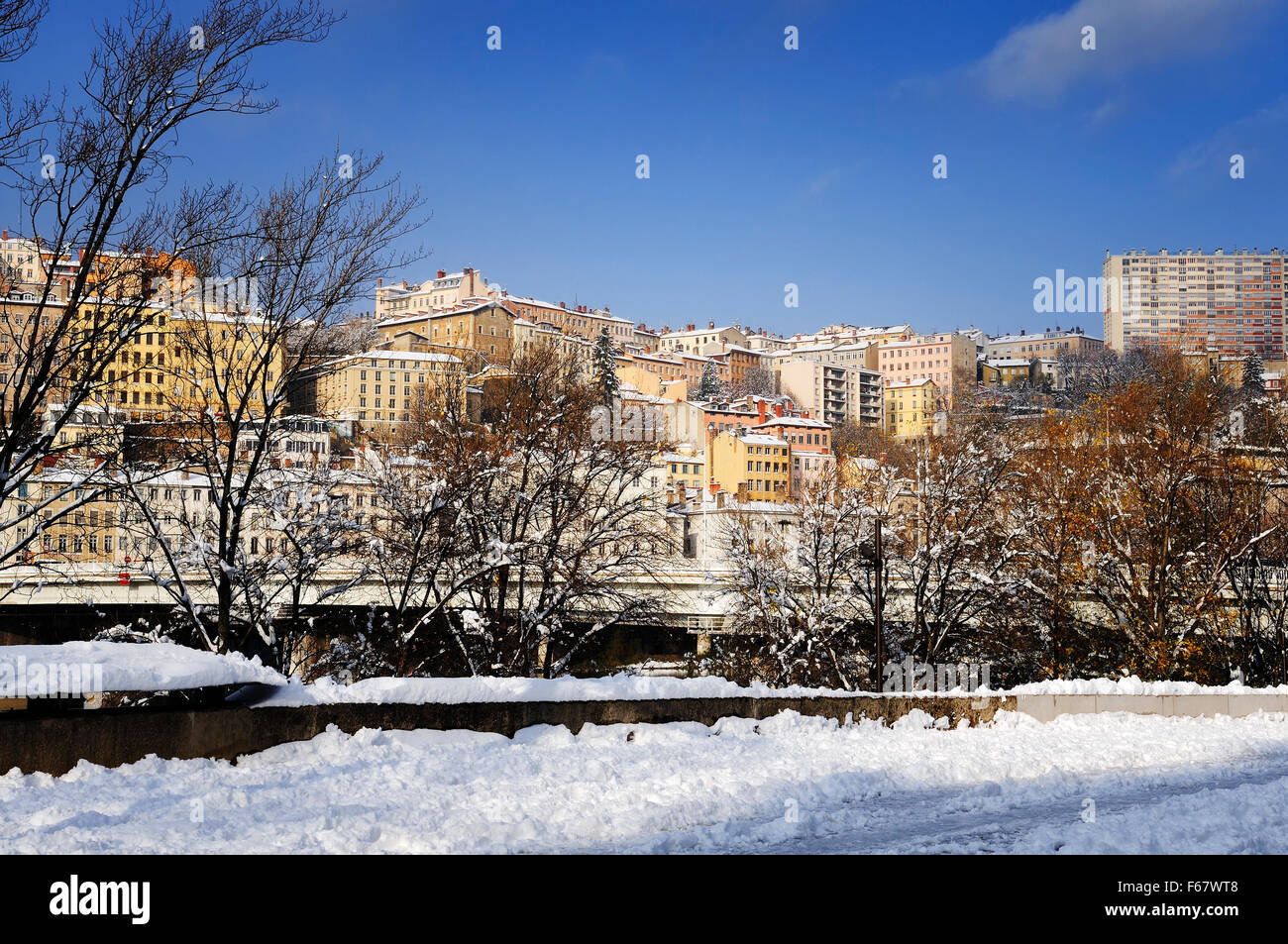 Lyon city in winter hi-res stock photography and images - Alamy