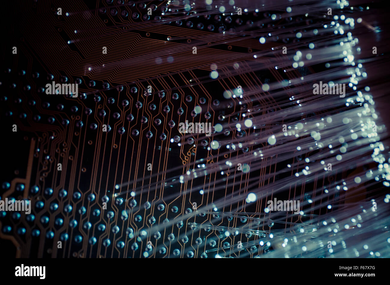 Connectivity.Fiber optic cables, fibre connection, telecomunications ...