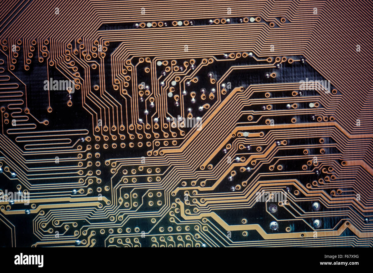 Microcircuit, Motherboard, computer and electronics modern background ...