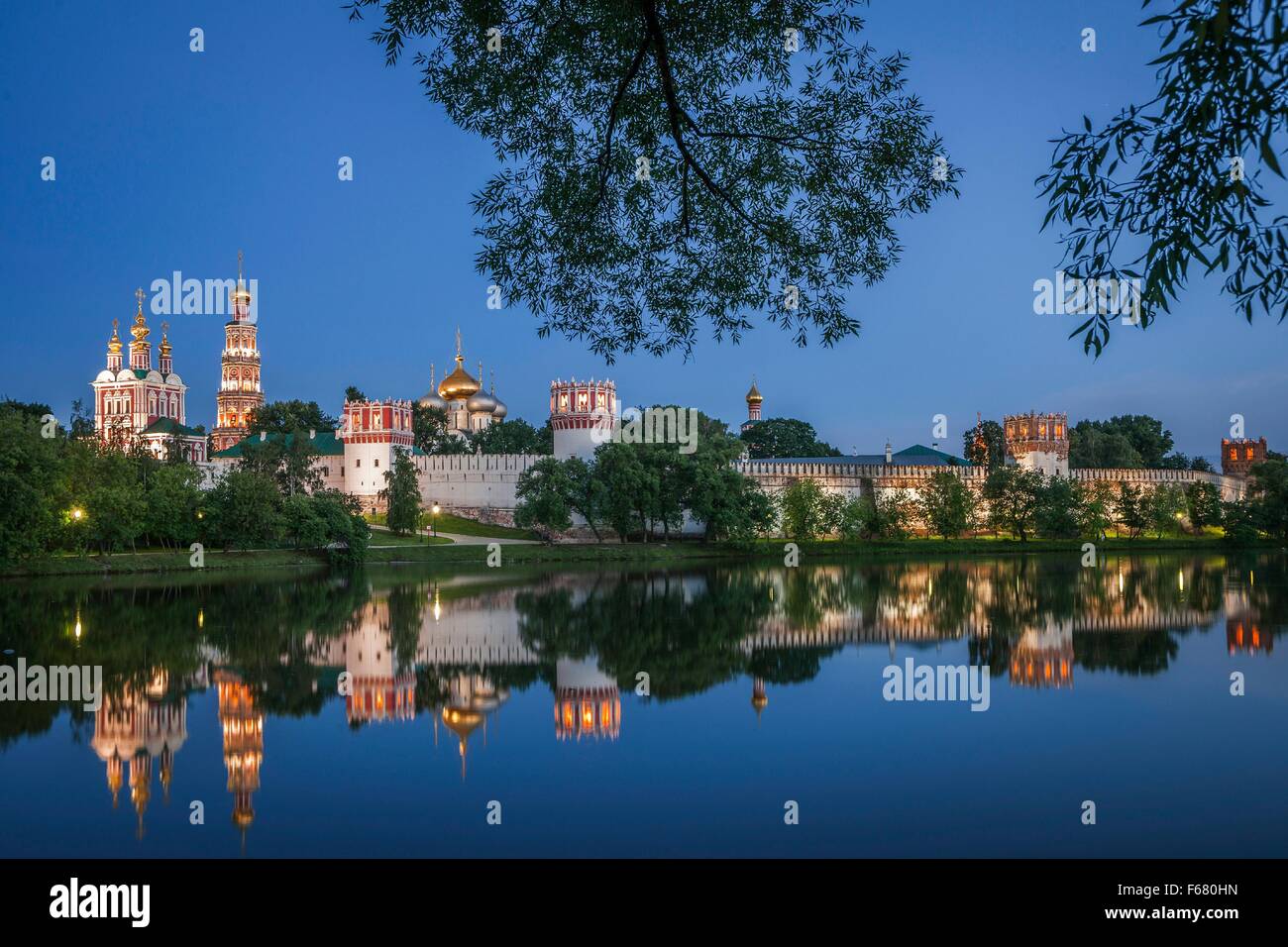 Russia, Moscow. Novodevichy Convent, also known as Bogoroditse ...