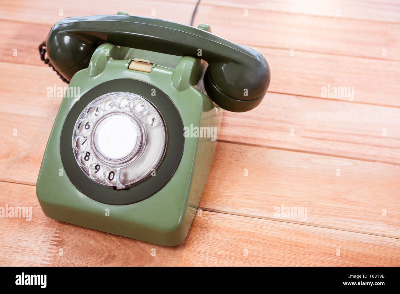 Close up view of a old phone Stock Photo - Alamy