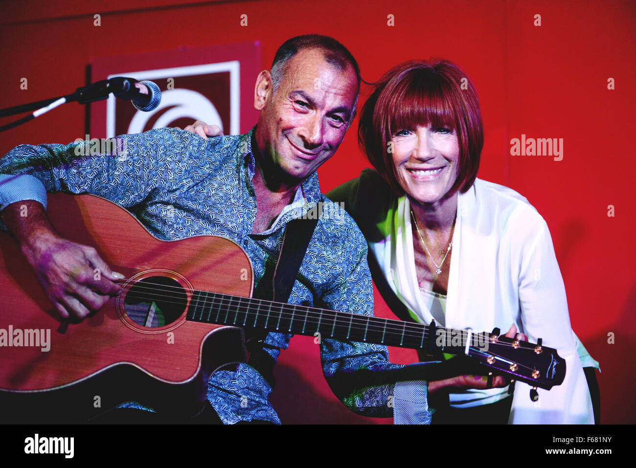 Singer Kiki Dee and Carmelo Luggeri performing in Barnsley, South ...