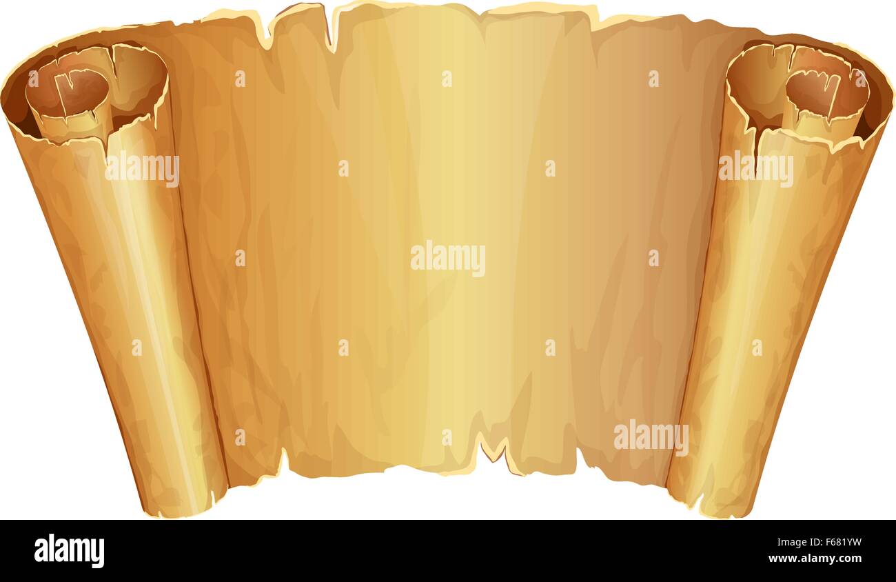 Big golden scroll of parchment Stock Vector Image & Art - Alamy