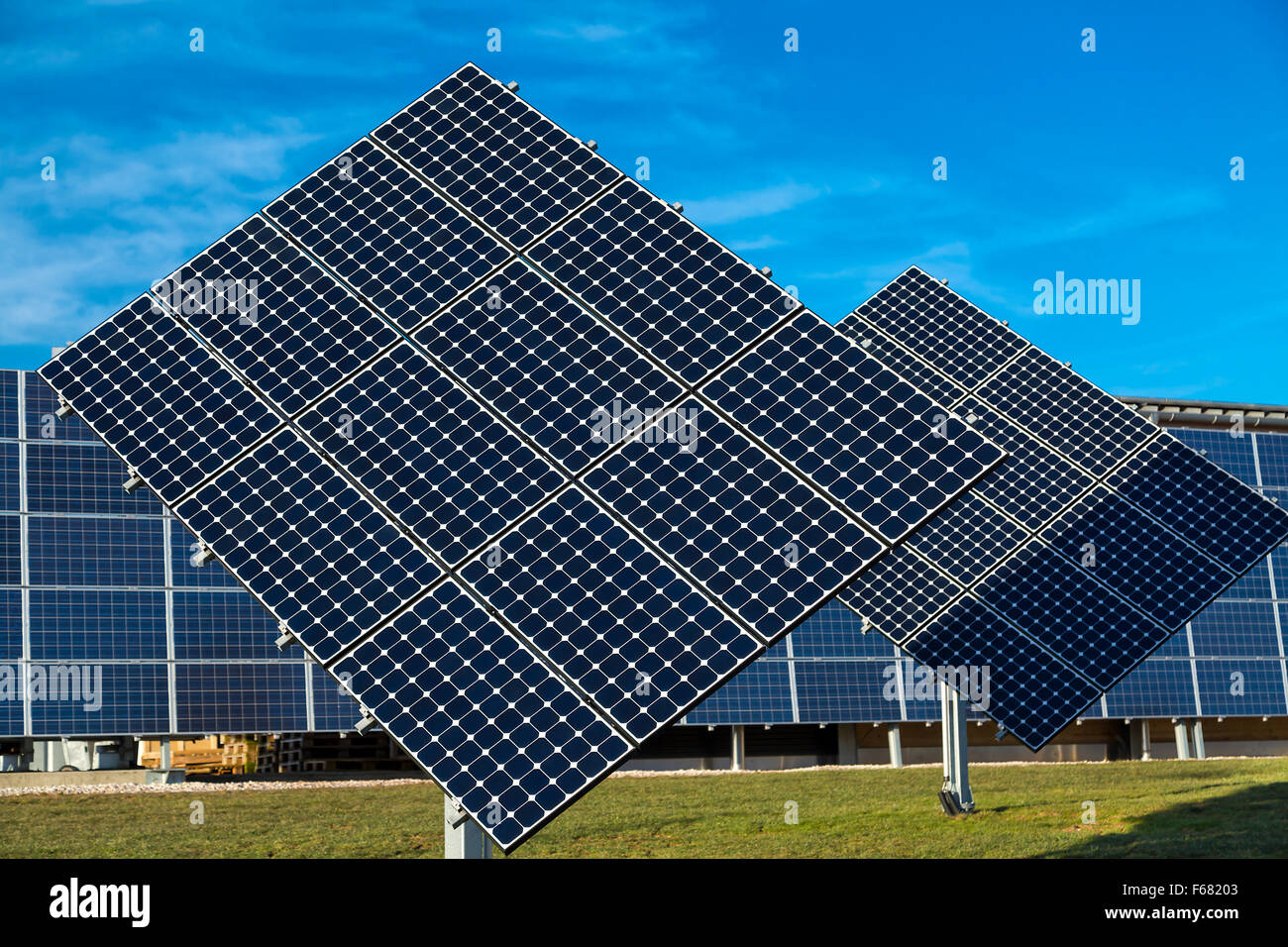 Solar panel electric system Stock Photo - Alamy