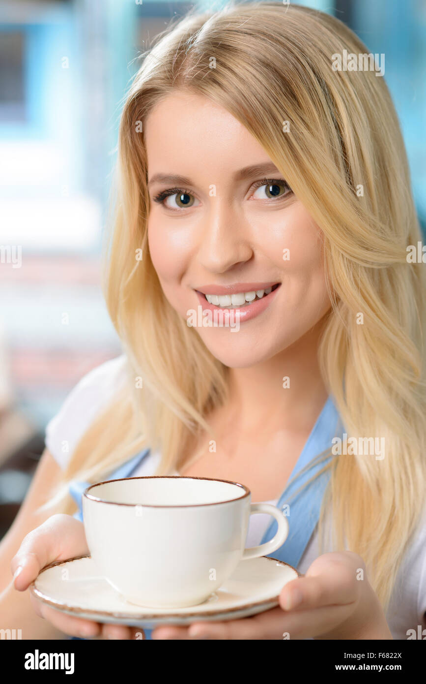 Nice waitress hi-res stock photography and images - Alamy
