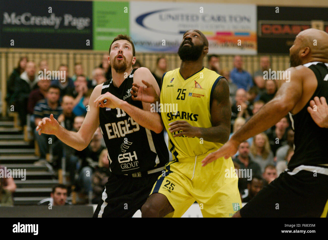 Newcastle, UK. 13 November 2015. Andrew Thomson of Newcastle Eagles ...