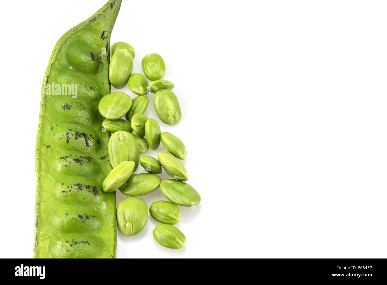 Petai, Bitter Beans on white background Stock Photo - Alamy