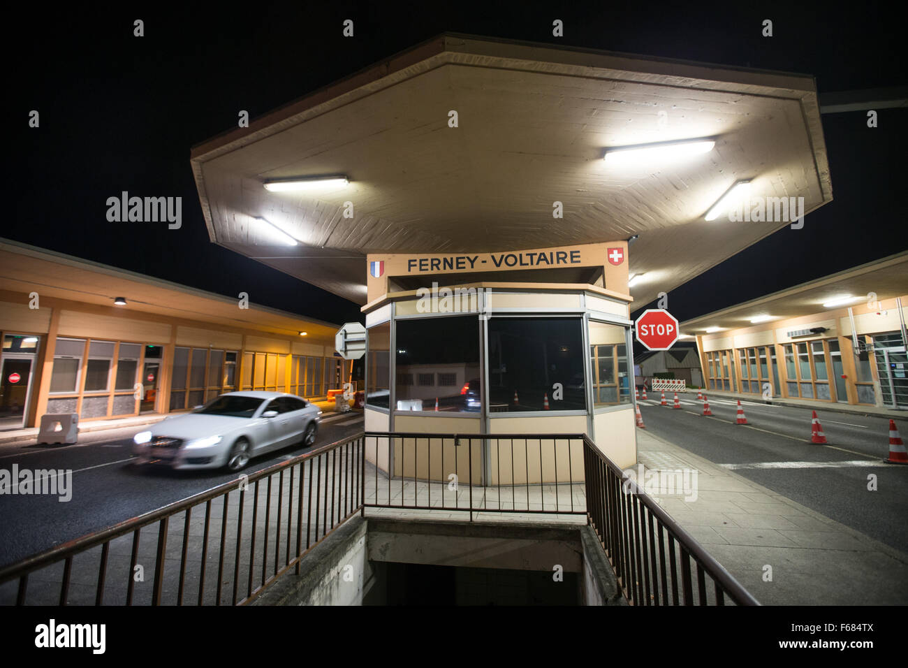 Geneva. 14th Nov, 2015. Photo taken on Nov. 14, 2015 shows the Ferney ...