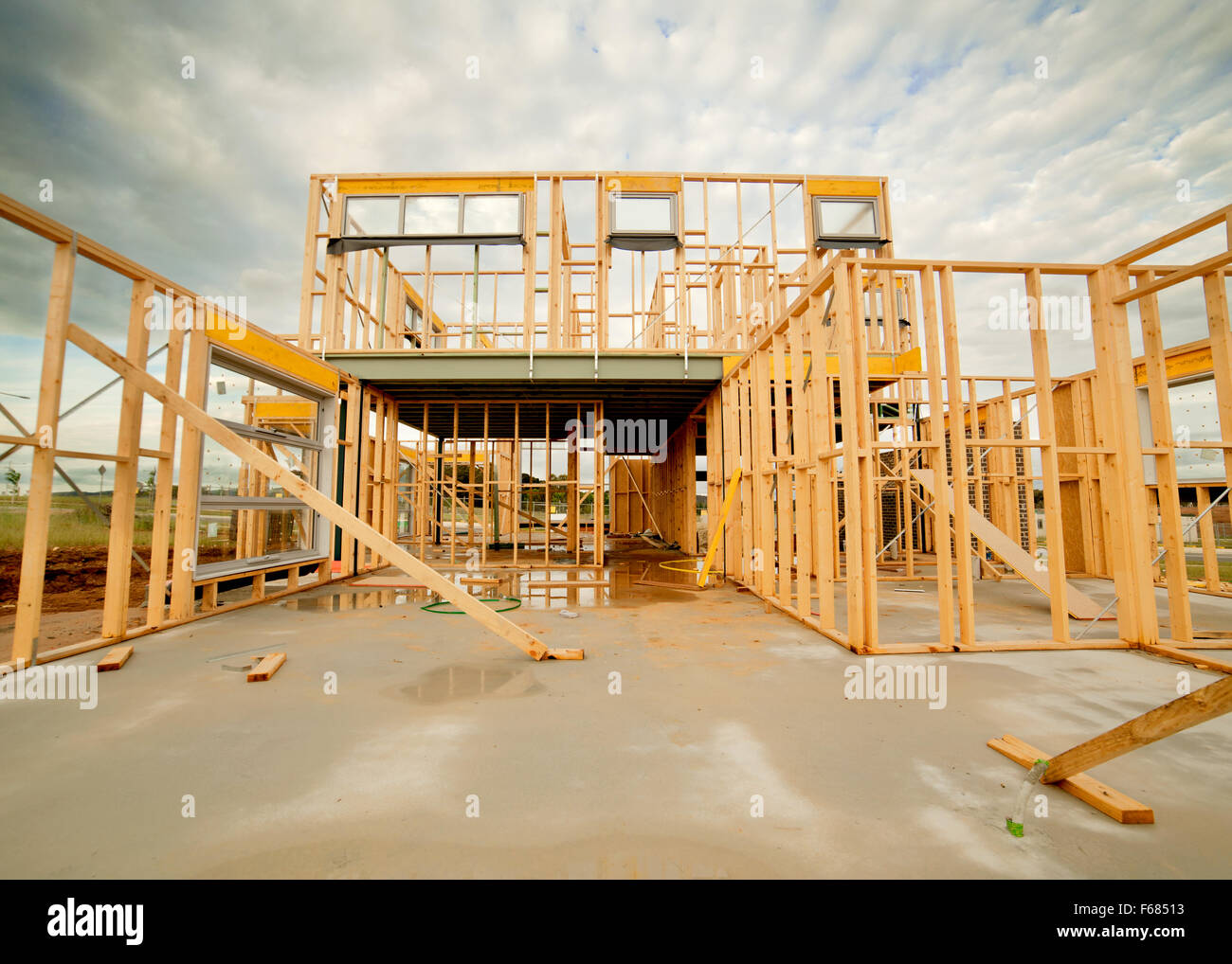 Home under construction Stock Photo - Alamy