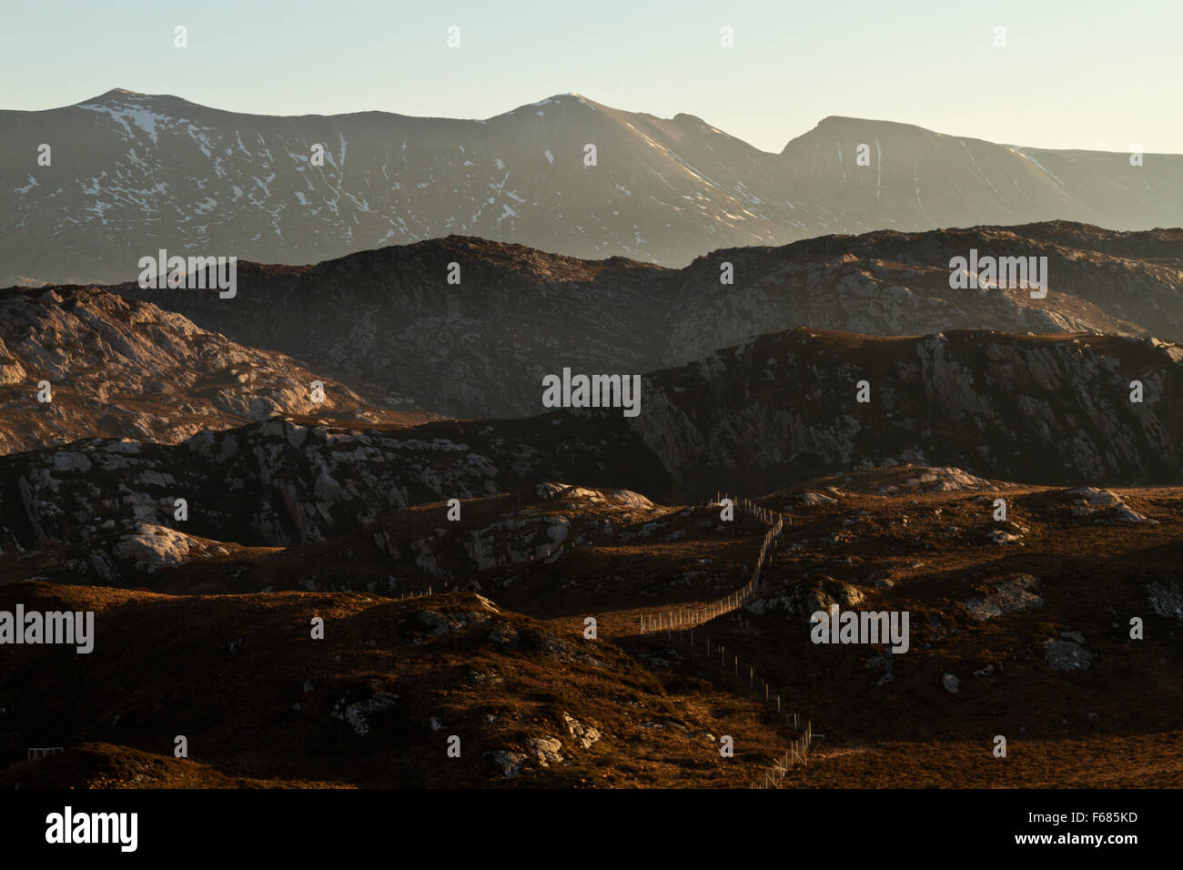 Foinaven mountain, Sutherland Stock Photo - Alamy