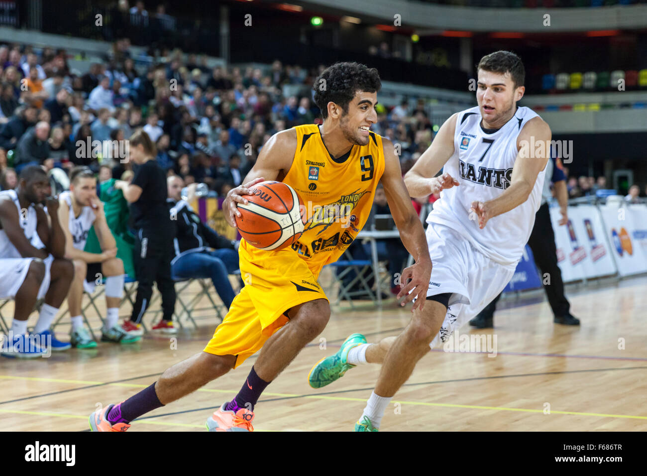 London, UK.13th November 2015. London Lions player Blayne Freckleton (9 ...