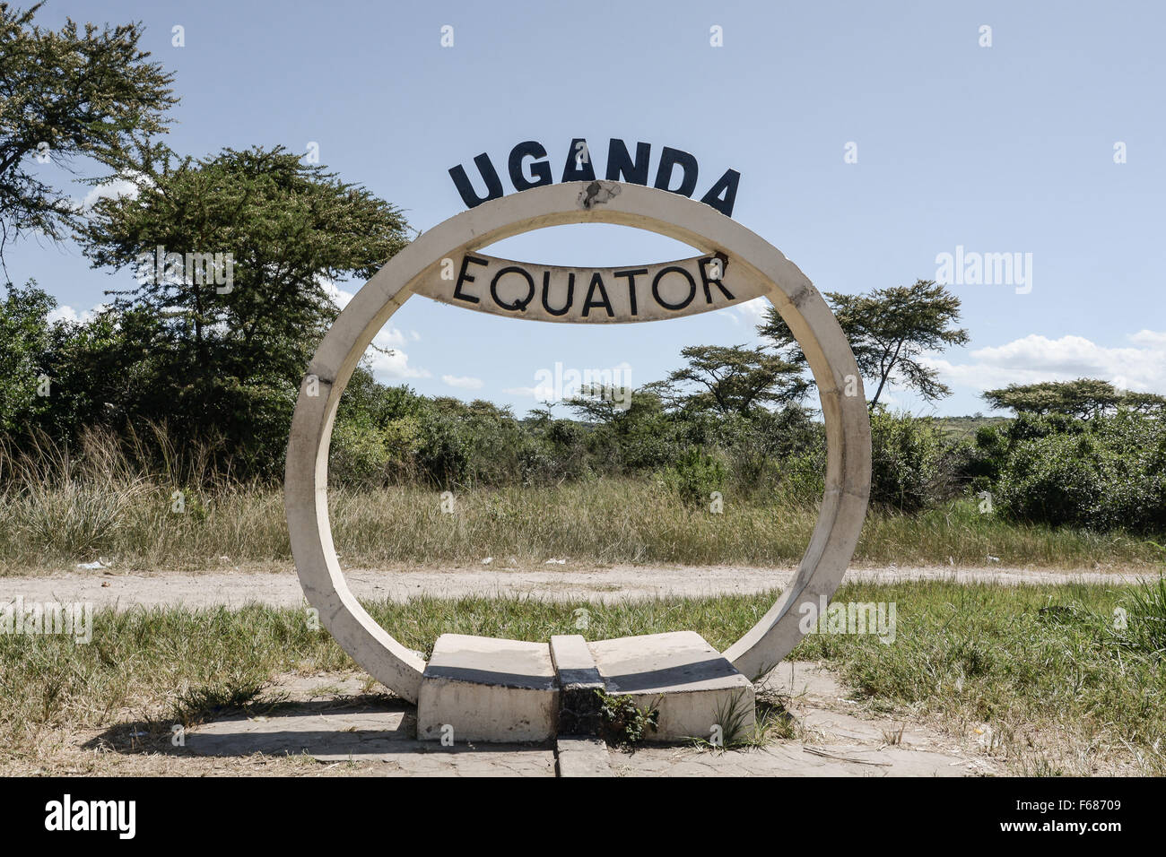 Equator sign uganda africa hi-res stock photography and images - Alamy