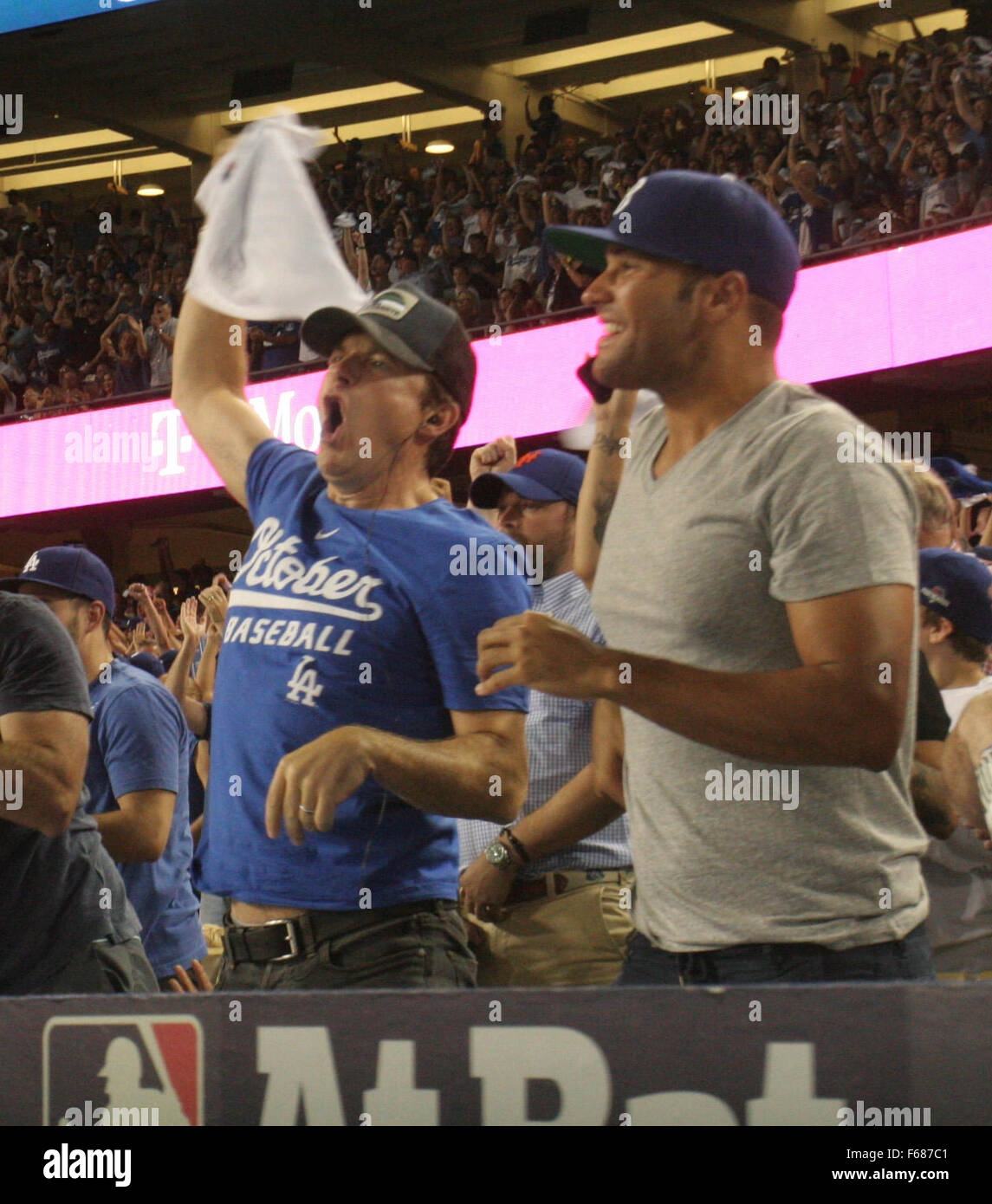 Jason Bateman is a big time Dodgers Fan. Jason is seen being thrilled ...