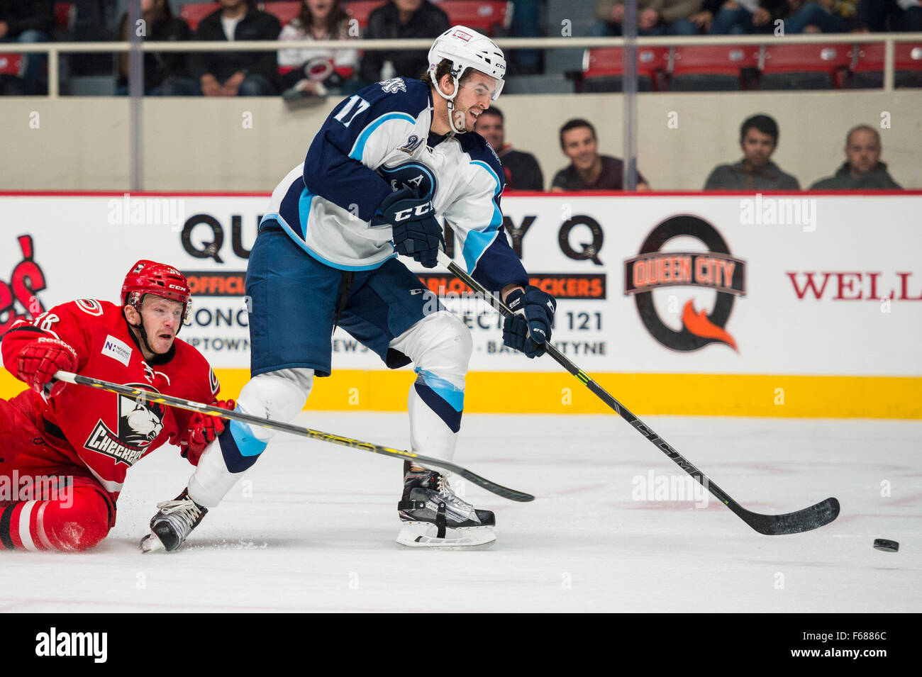 Milwaukee Admirals Forward Jamie Devane (17) during the AHL game ...