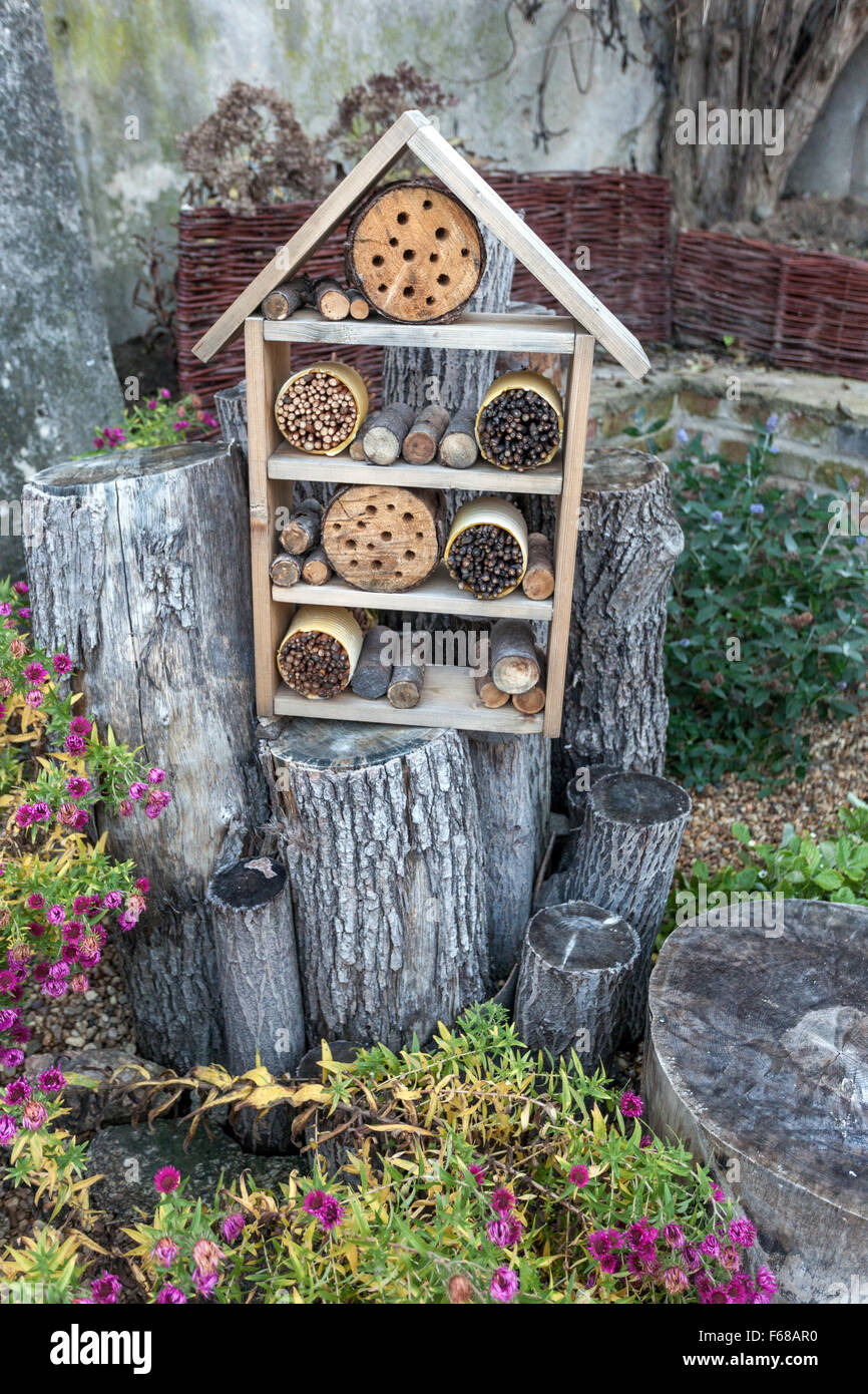 Bug hotel for different bugs in the garden Insect Insects Hotel Bee Bug ...
